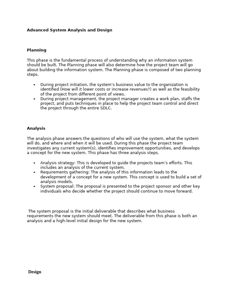 Adavanced System Analysis and Design | PDF | Computer Program | Programming