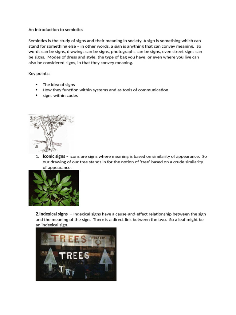 An Introduction To Semiotics | PDF