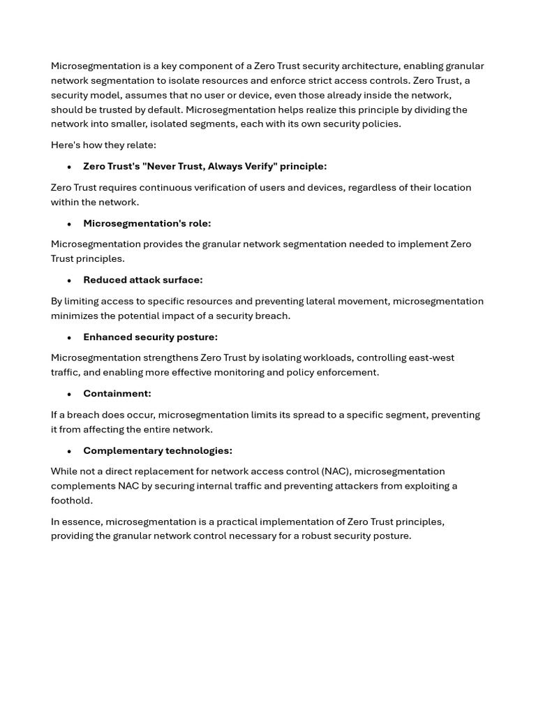Microsegmentation | PDF