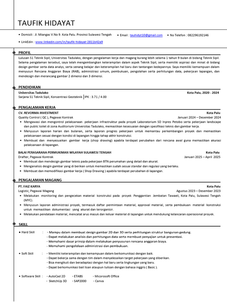 Taufik Hidayat - Data&system Analyst | PDF