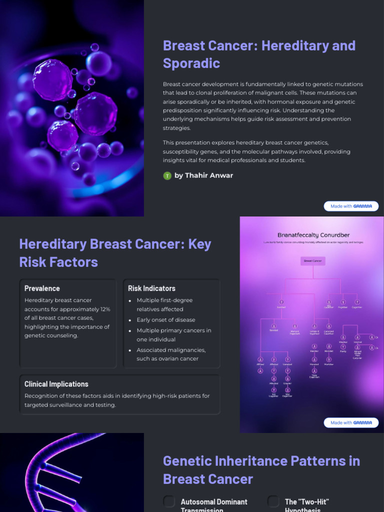 Breast Cancer Hereditary and Sporadic | PDF | Cancer | Breast Cancer