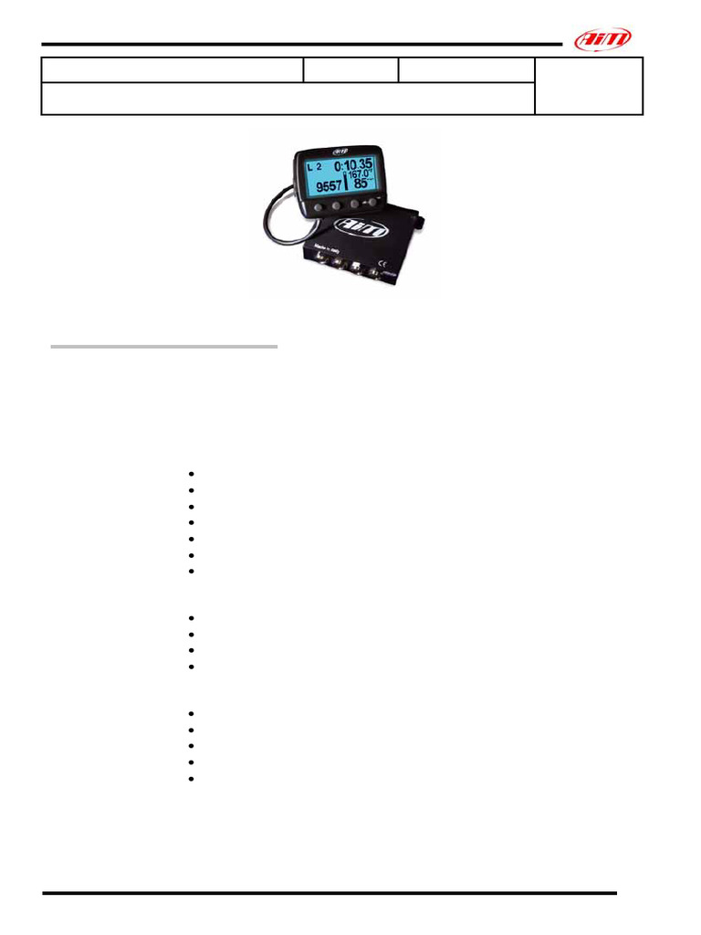 Datasheet MY Light TGLog Eng | PDF | Personal Computers | Usb
