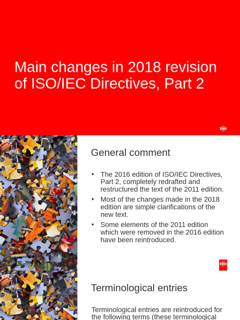 Directives Part 2 Changes 2018 | PDF | International Organization For ...