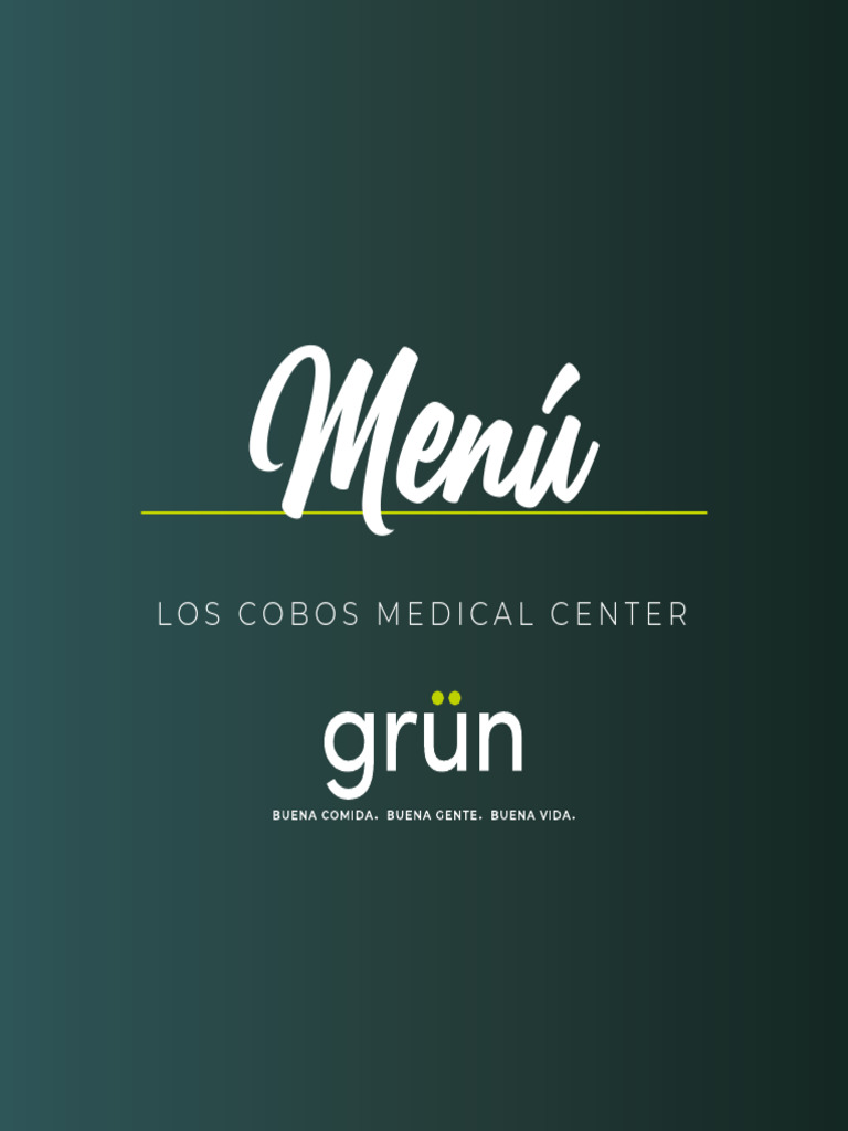 A GRÜN Menú Digital Cobos 2020 | PDF | ensalada | Salsa
