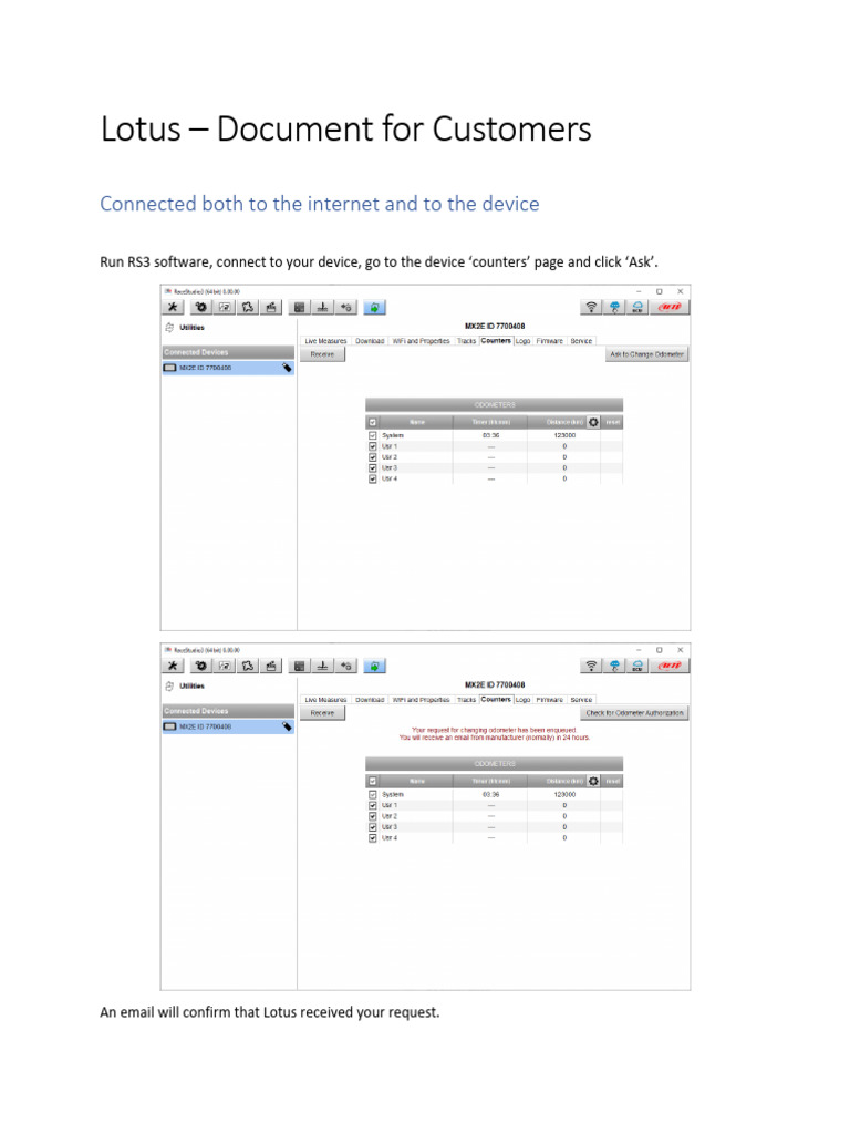 Lotus Customers ODO | PDF