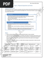 IGCSE Physics Formula Sheet 2025 | PDF