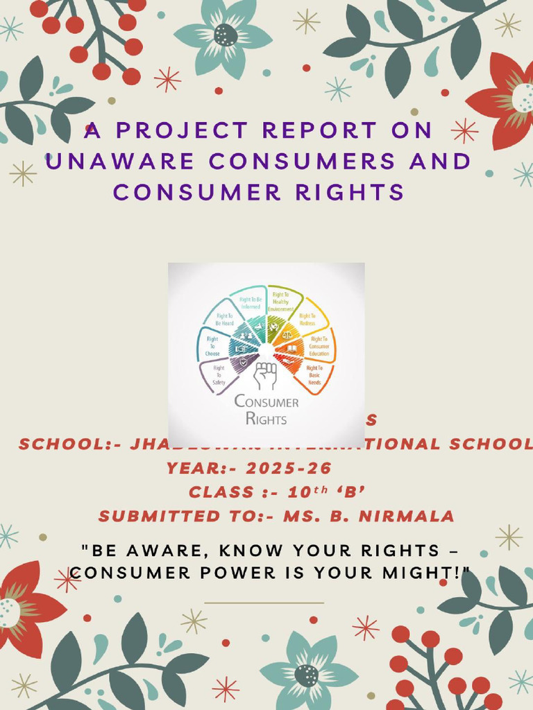 Consumer Rights Cover Page | PDF