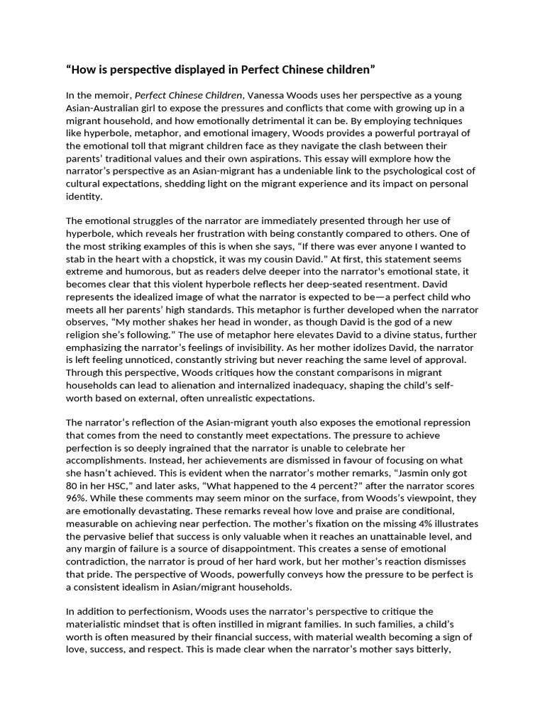 Perfect Chinese Children Final Prac | PDF | Social Psychology