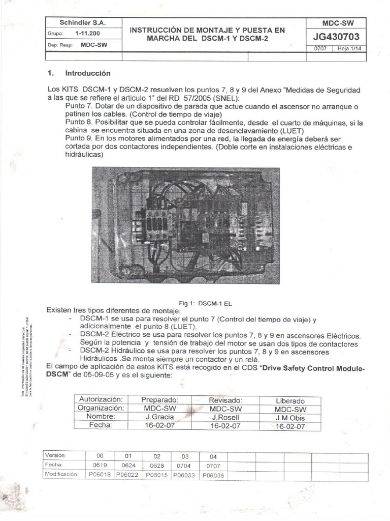 Placa DSCM-1 y DSCM-2 | PDF