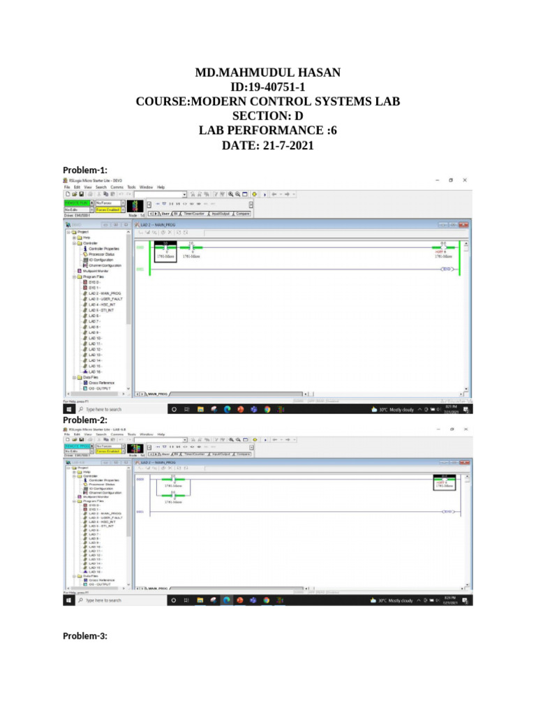 19 40751 1 - Lab 6 - Performance | PDF