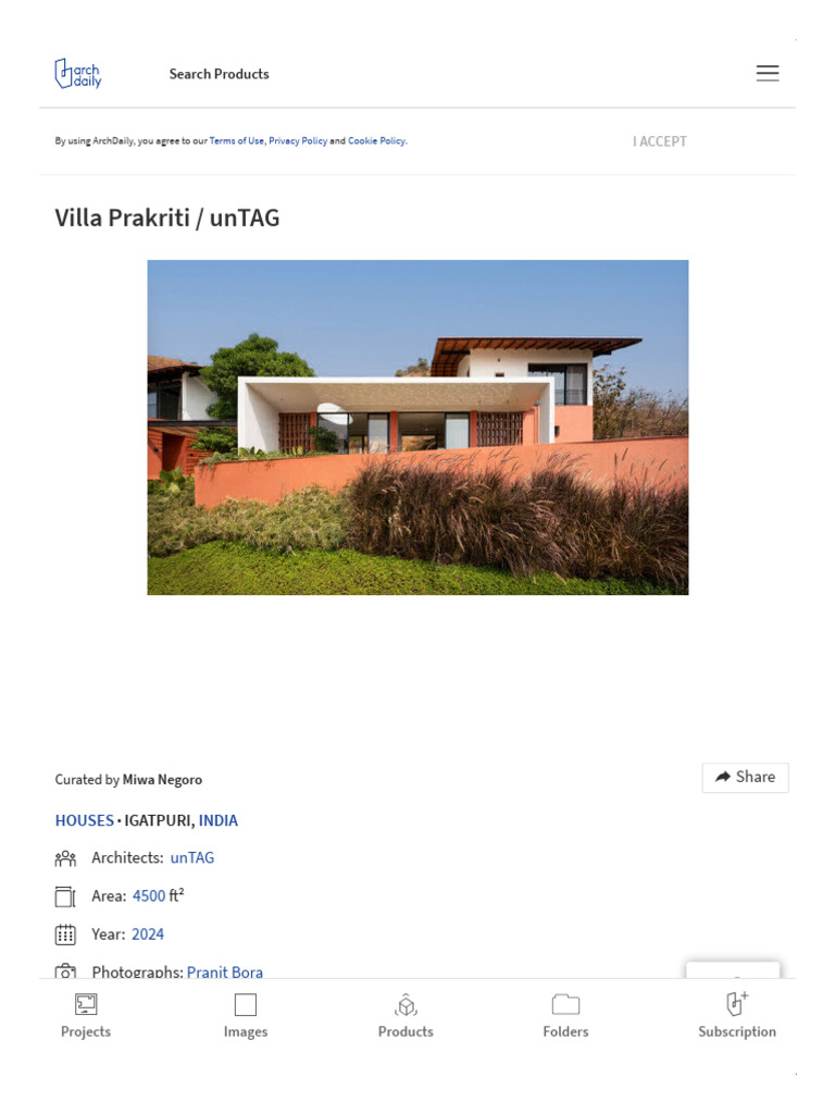 Villa Prakriti - UnTAG - ArchDaily | PDF | Roof