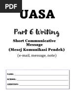 UASA Email Writing Practice for Years 4-6 | PDF