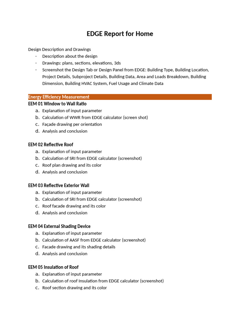 EDGE Home Design Energy Efficiency Report | PDF | Building Insulation ...