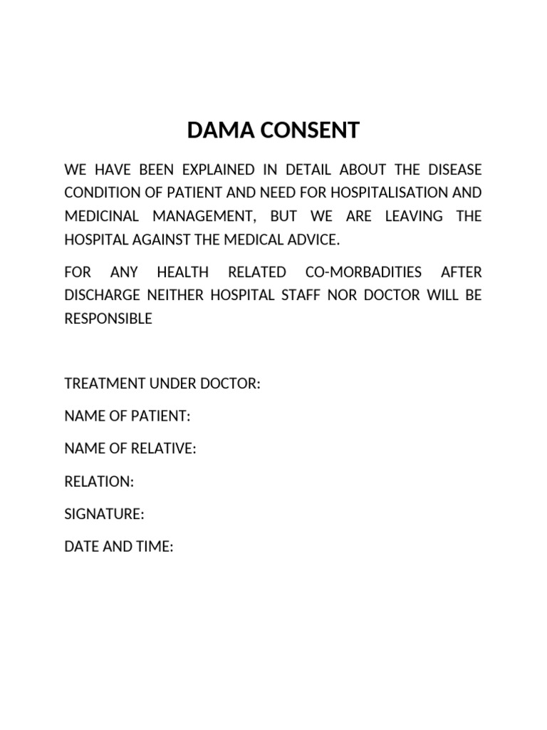 Dama Consent | PDF