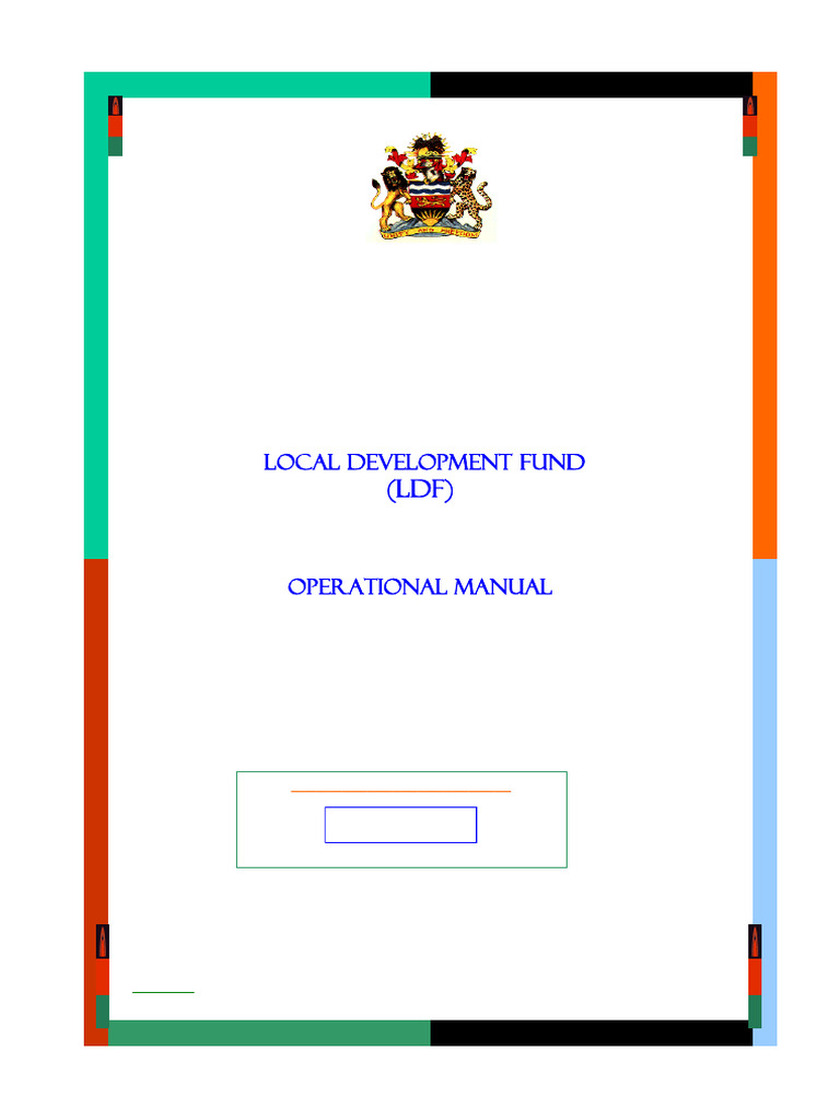 Local Development Fund Operational Manual | PDF | Infrastructure | Food ...