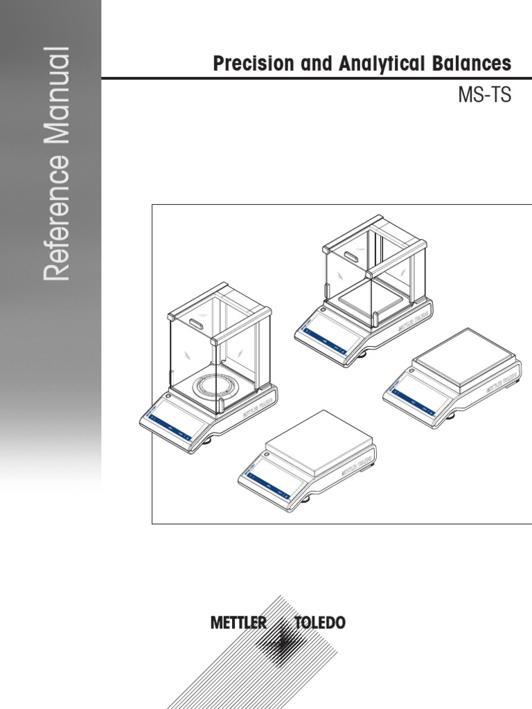 MS104TS Reference Manual RM MS-TS Precision and Analytical Balances en ...