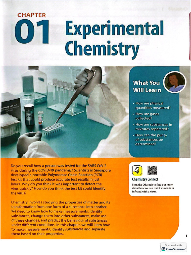 Chem 01 Experimental Chemistry | PDF
