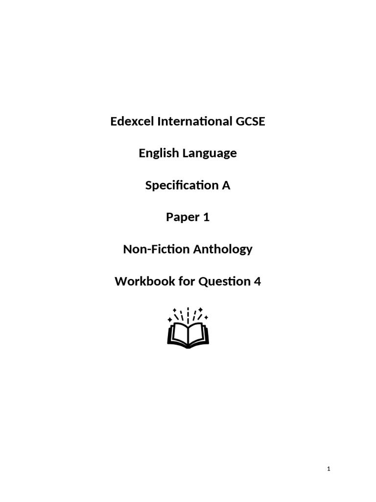 Edexcel IGCSE Non-Fiction Anthology Guide | PDF | Hunting