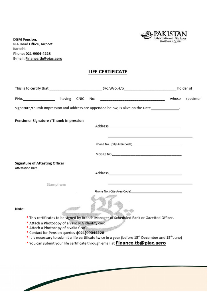 LIfe Certificate Update | PDF