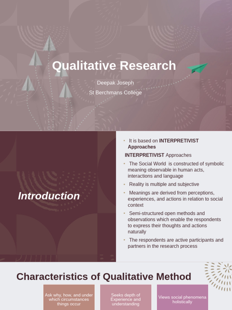 Qualitative Research | PDF | Focus Group | Qualitative Research