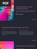 Ang 17 Sustainable Development Goals NG United Nations at Ang ASEAN | PDF
