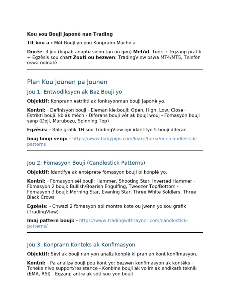 Kou Bouji Trading | PDF