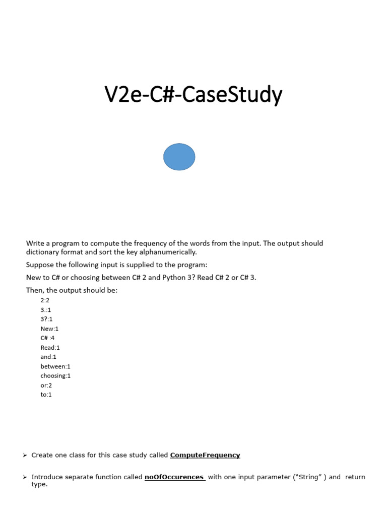 C# Case Study | PDF