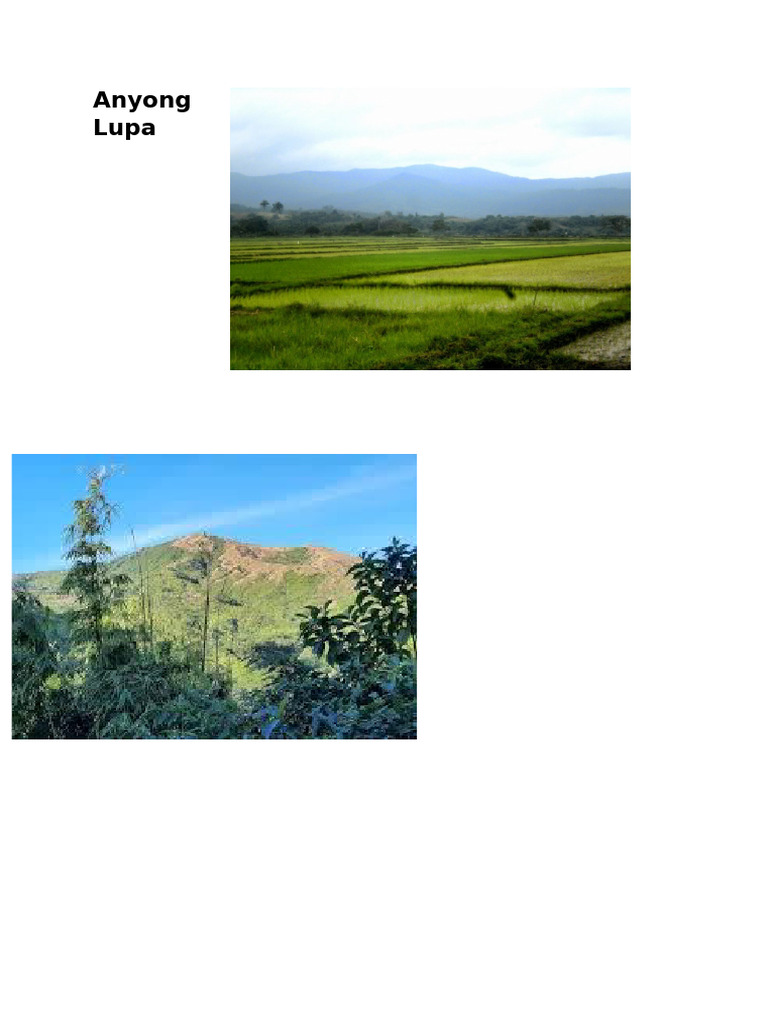 Anyong Lupa | PDF