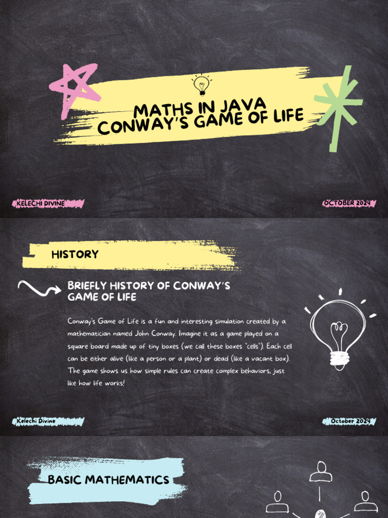 Maths in Java Conway's Game of Life | PDF | Mathematics | Applied ...