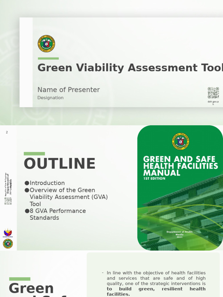Green Viability Assessment Tool Overview | PDF | Sanitation | Wash