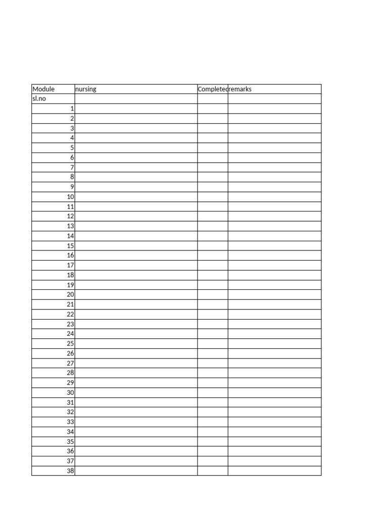 Training Sheet | PDF