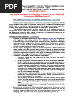 SGOU Assignment Submission Form | PDF