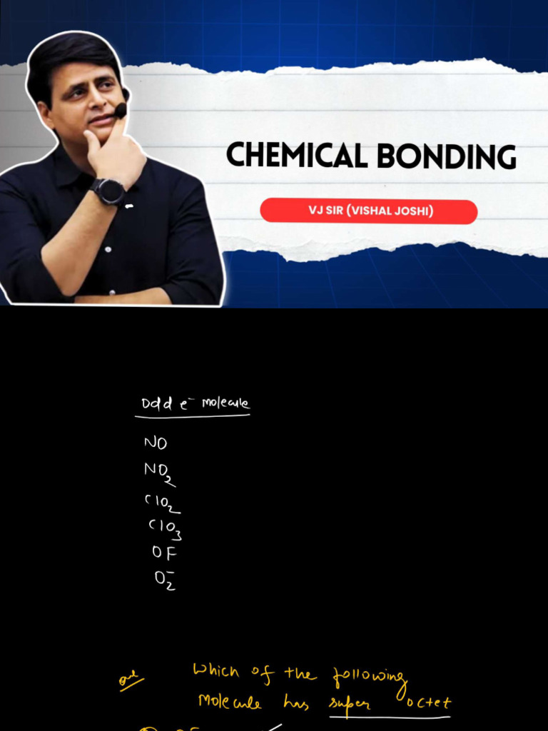 Chemical Bonding - L-03 (Class Notes) - Lewis Structure Part-2 | PDF