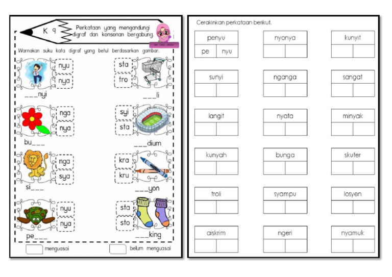 Latihan Digraf Tahun 1 | PDF