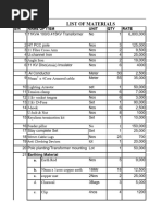 11kV Transmission Line Material - List | PDF | Insulator (Electricity ...
