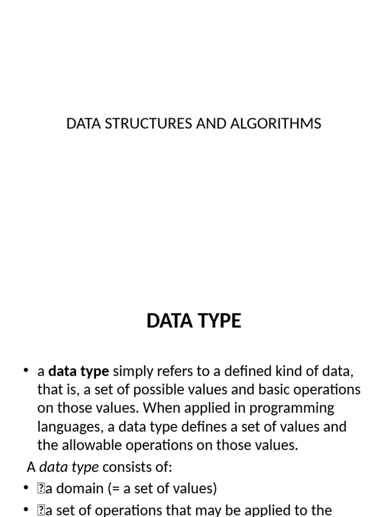 Data Structures and Algorithms | PDF | Queue (Abstract Data Type) | Data Type