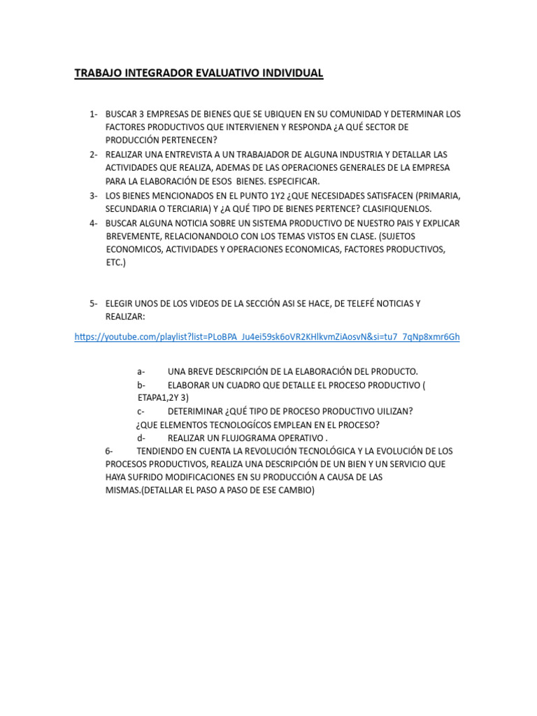 TP Integrador SP | PDF