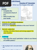 The Charge of The Light Brigade | PDF