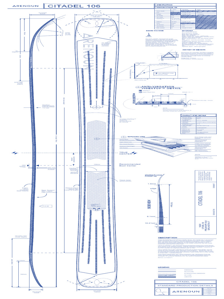 Citadel 106 Blueprint | PDF | Ski | Materials