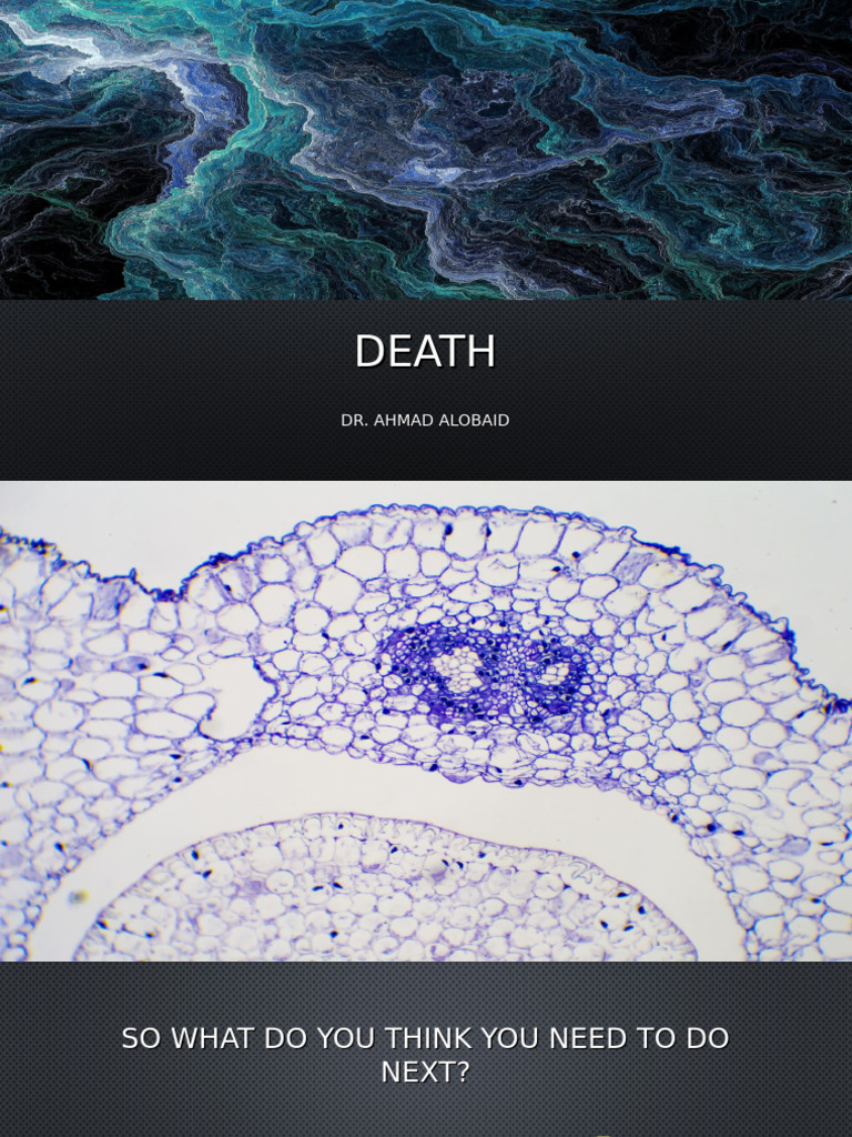 Death Examination For E - Learning | PDF | Death | Cardiac Arrest