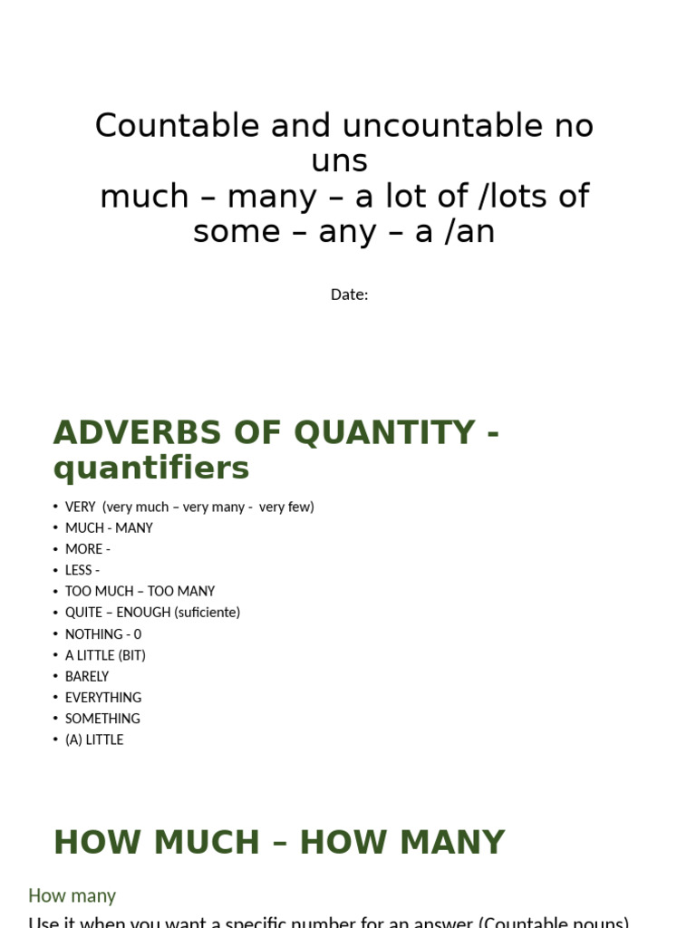 Lesson 38 Countable and Uncountable Nouns Edv Erb Exercises | PDF | Quantity