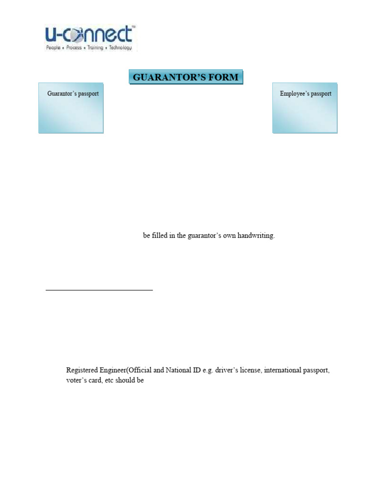 Guarantor Form | PDF | Guarantee | Employment