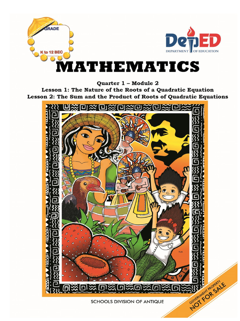 MATH 9 Module 2 Nature of Roots of Quadratic Equations | PDF ...
