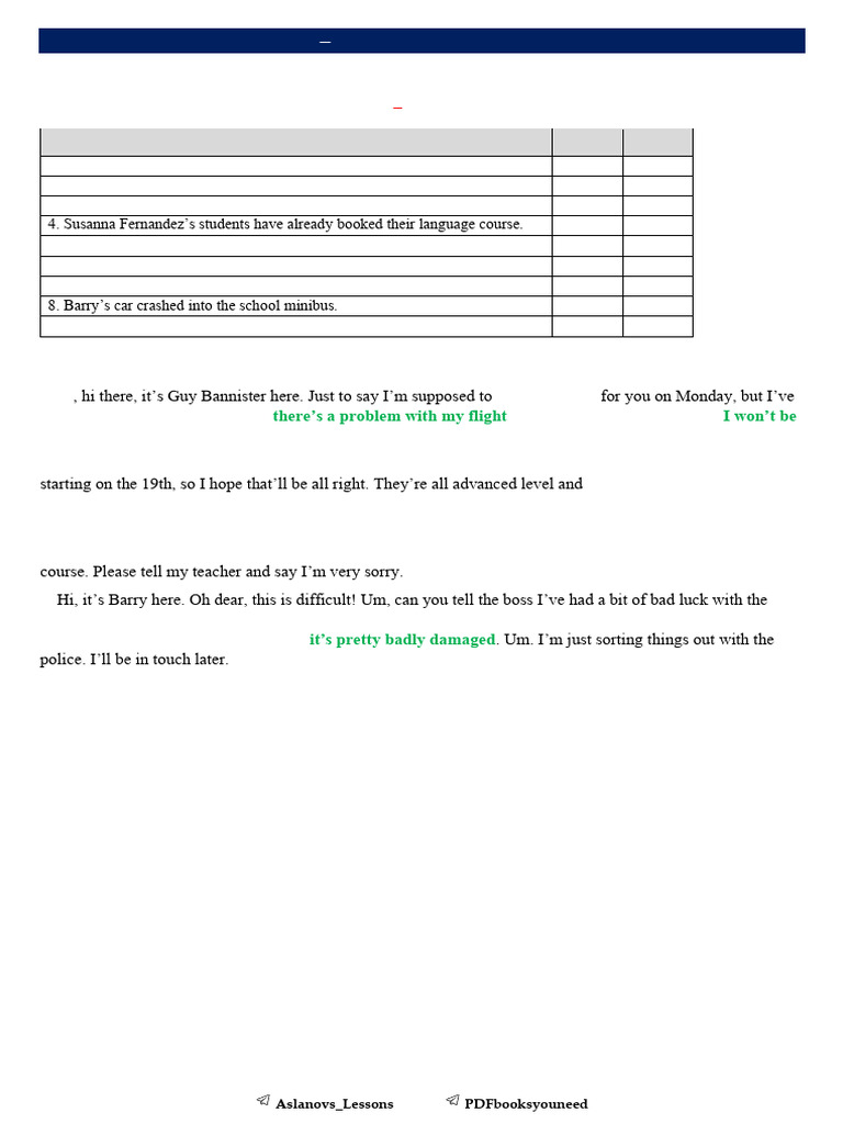 Day 4 Scripts, Keys, Explanations | PDF | Parachuting | Parachute