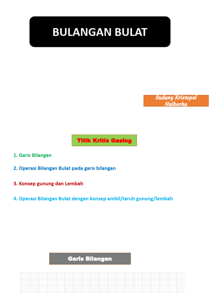 Bilangan Bulat 01 | PDF