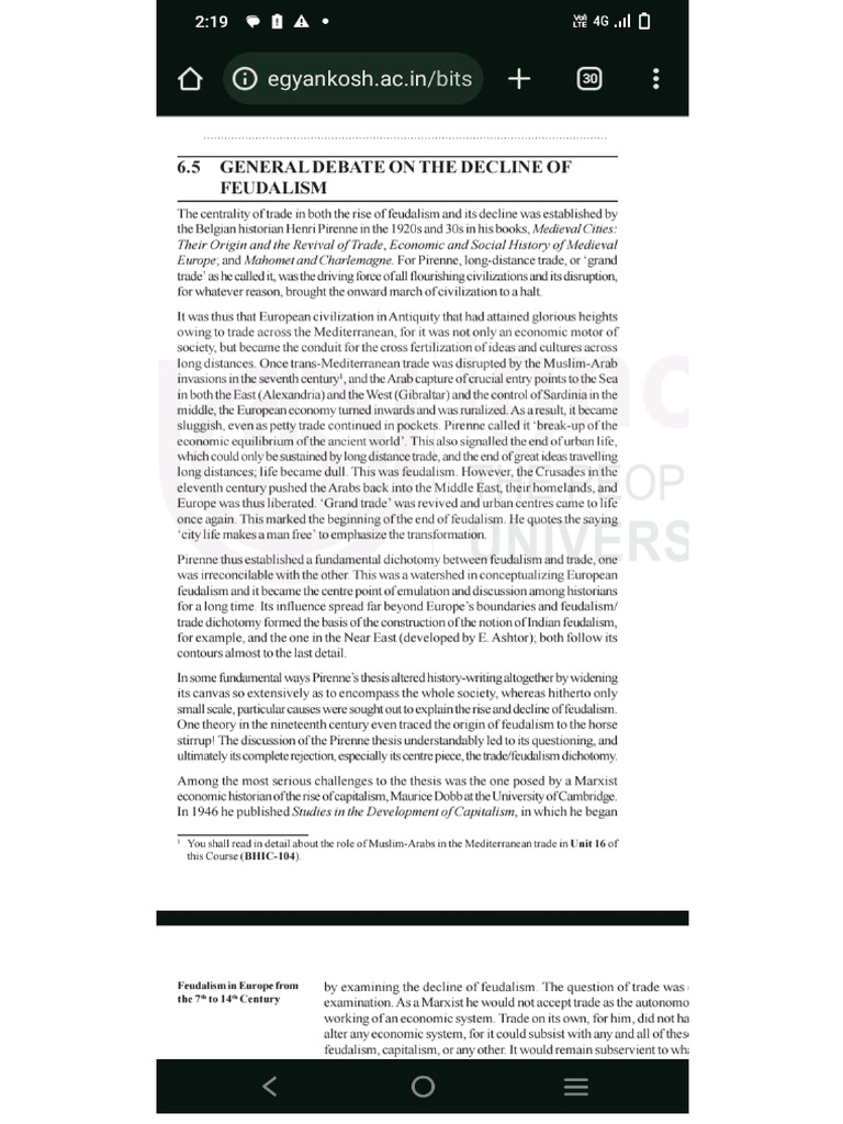 Decline of Feudalism | PDF