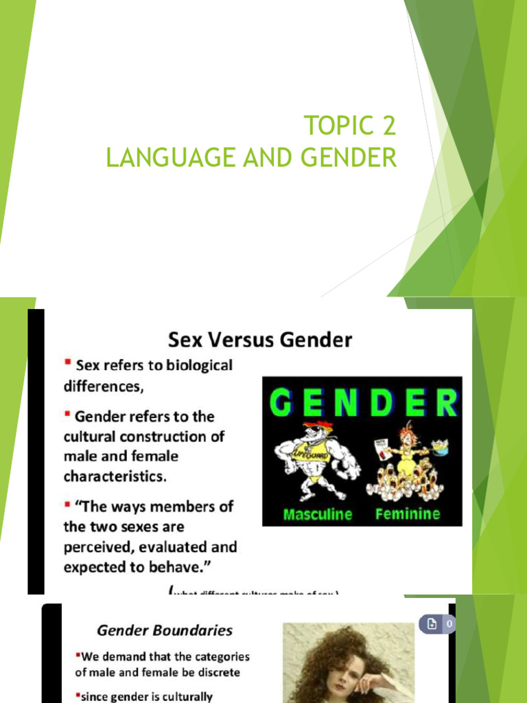 Chapter 2 Language and Gender | PDF