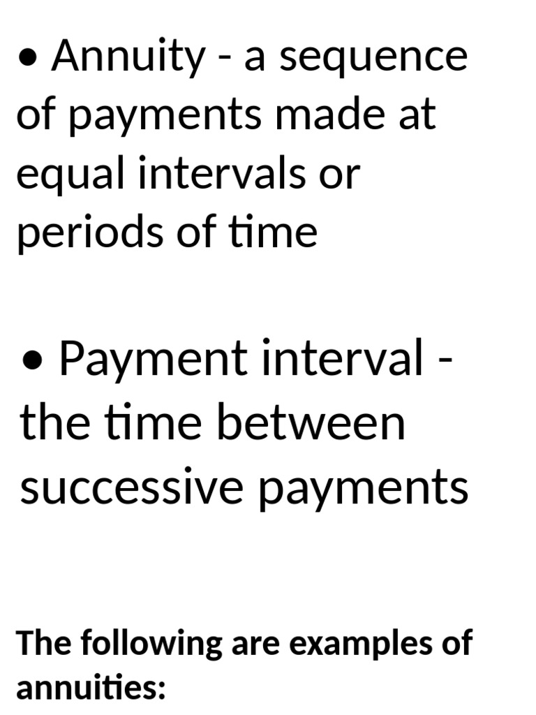 Understanding Annuities and Examples | PDF