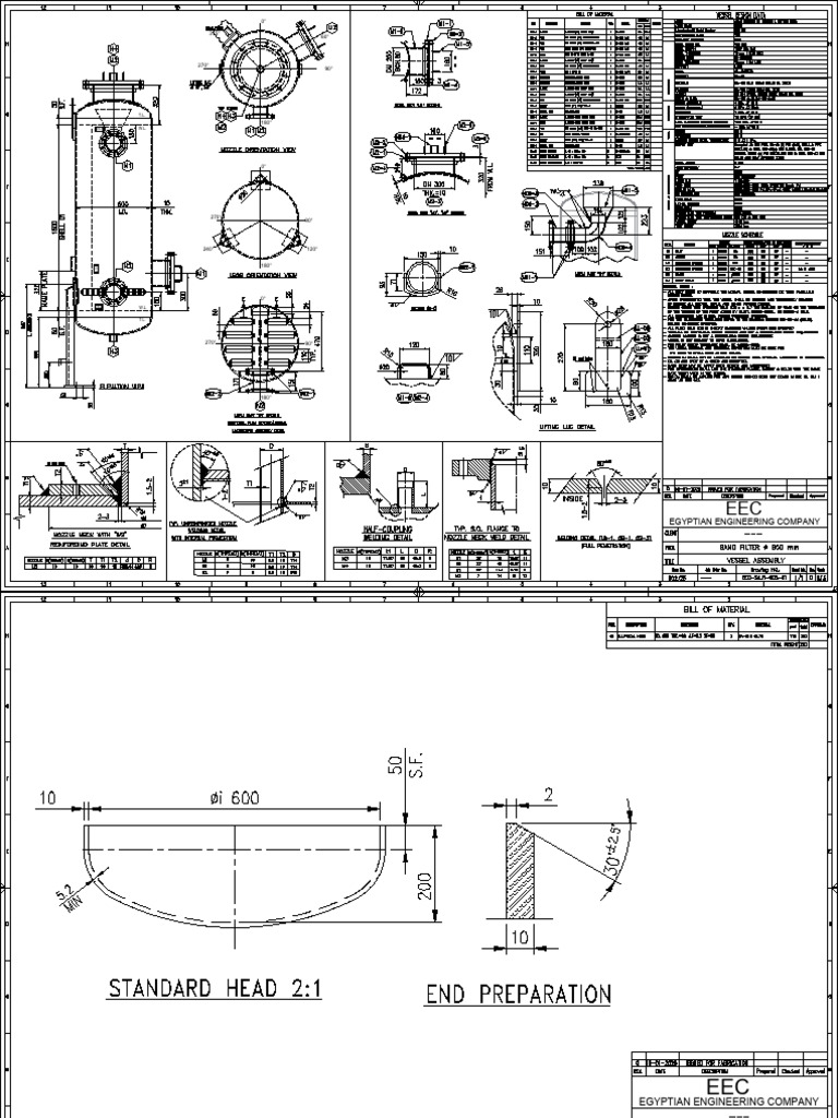 Sand Filters 600 MM Dia Gad - Rev.05 | PDF