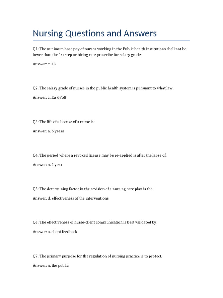 Nursing Salary and License FAQs | PDF | Nursing | Public Services